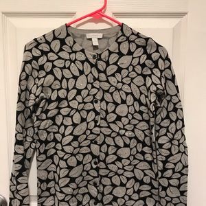 Charter Club | Sweaters | Charter Club Black Gray Cardigan Sparkly Size ...